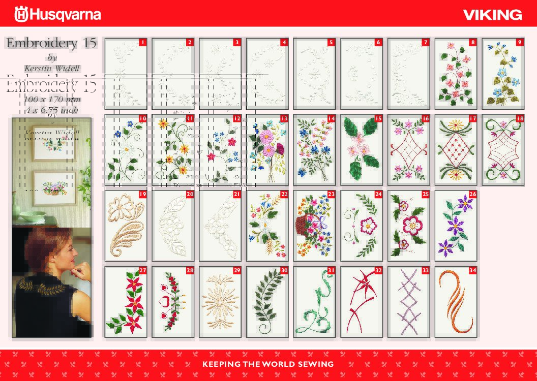 VIKING CARD #015 FLOWER ROMANCE - Stony Brook Sew & Vac: Sewing Shop ...