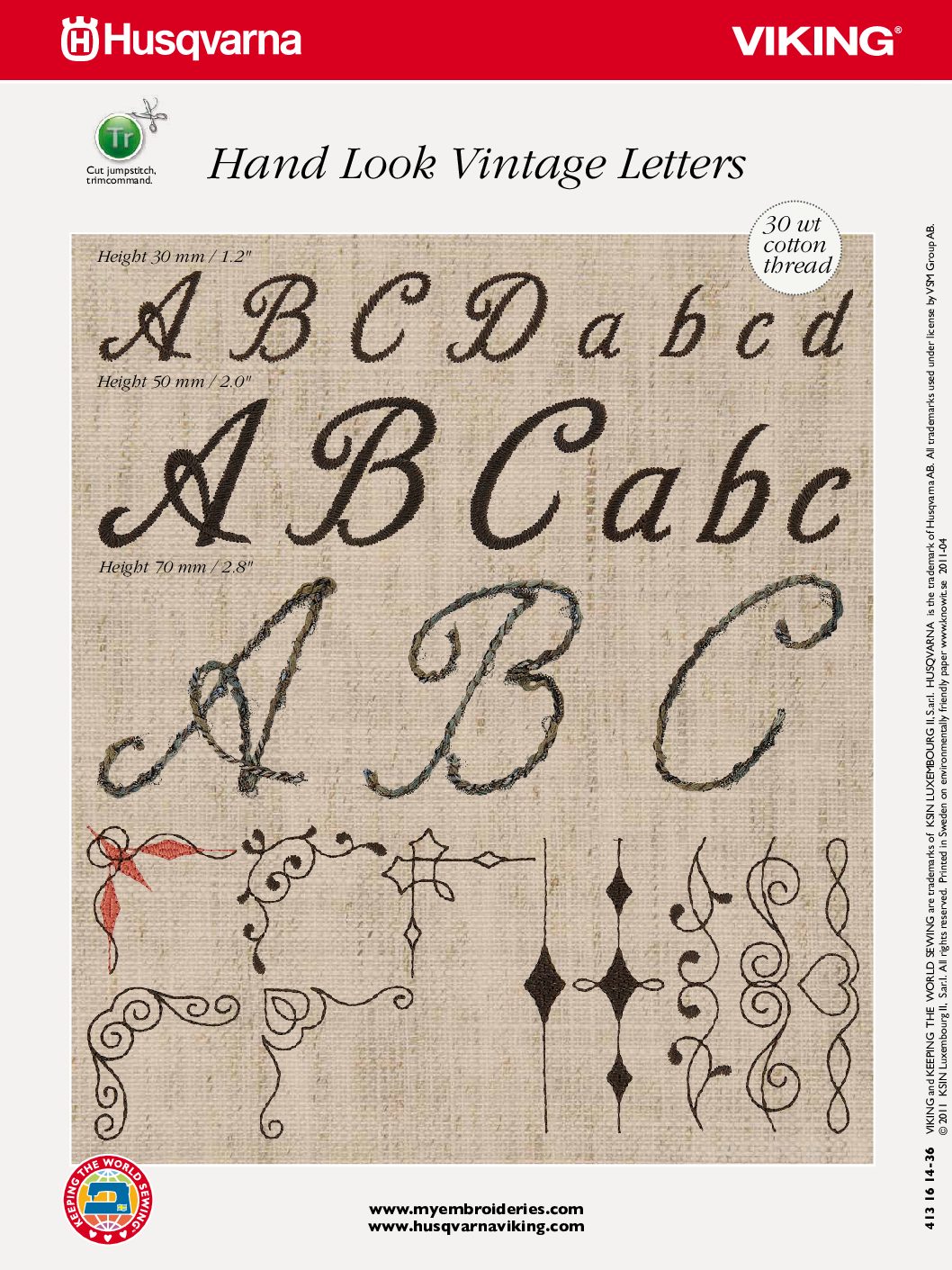 VIKING DISK #236 HAND LOOK VINTAGE LETTERS - Stony Brook Sew & Vac ...