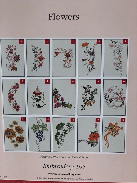 VIKING DISK #105 FLOWERS - Stony Brook Sew & Vac: Sewing Shop and ...